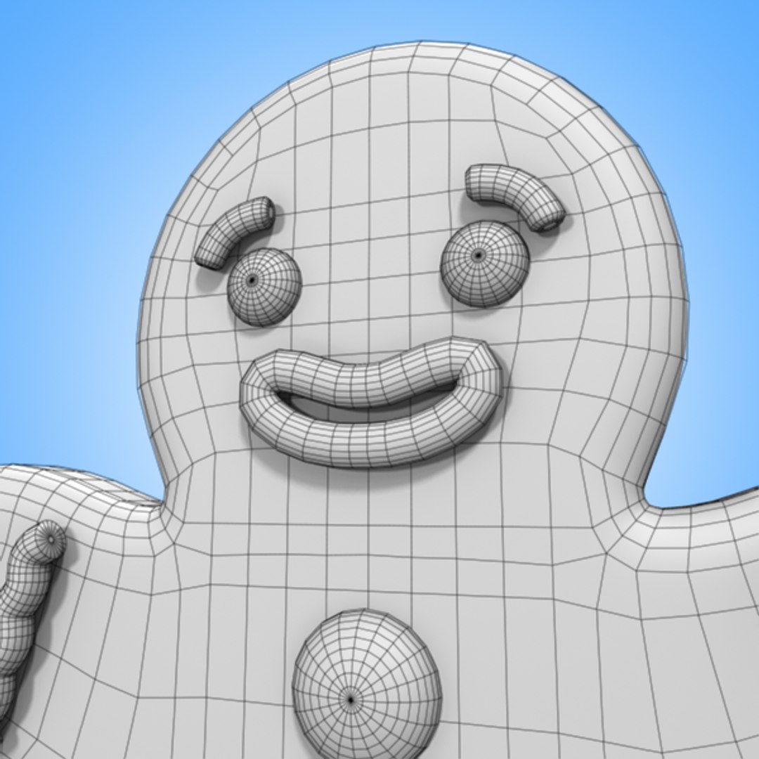 3d Model Gingerbread Man