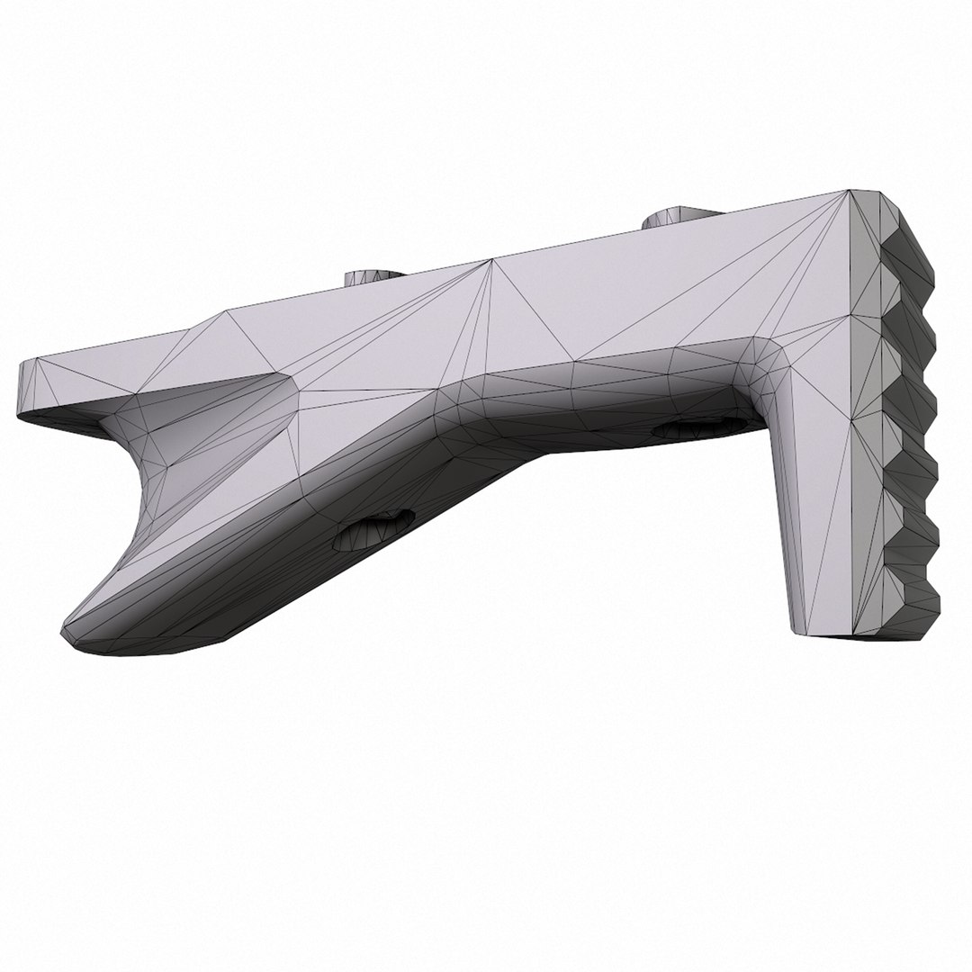 3D angled foregrip weapon model - TurboSquid 1587677