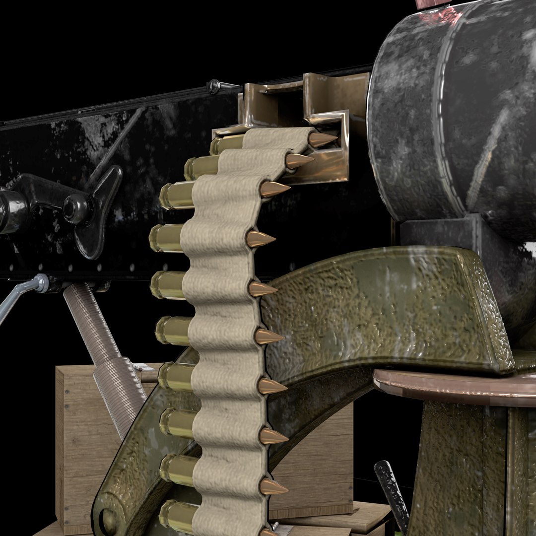 3D Vickers Machine Gun 2 Model - TurboSquid 1537789