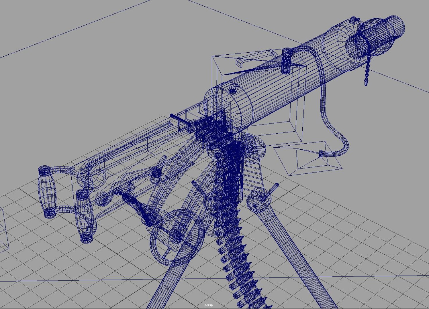 3D Vickers Machine Gun 2 Model - TurboSquid 1537789
