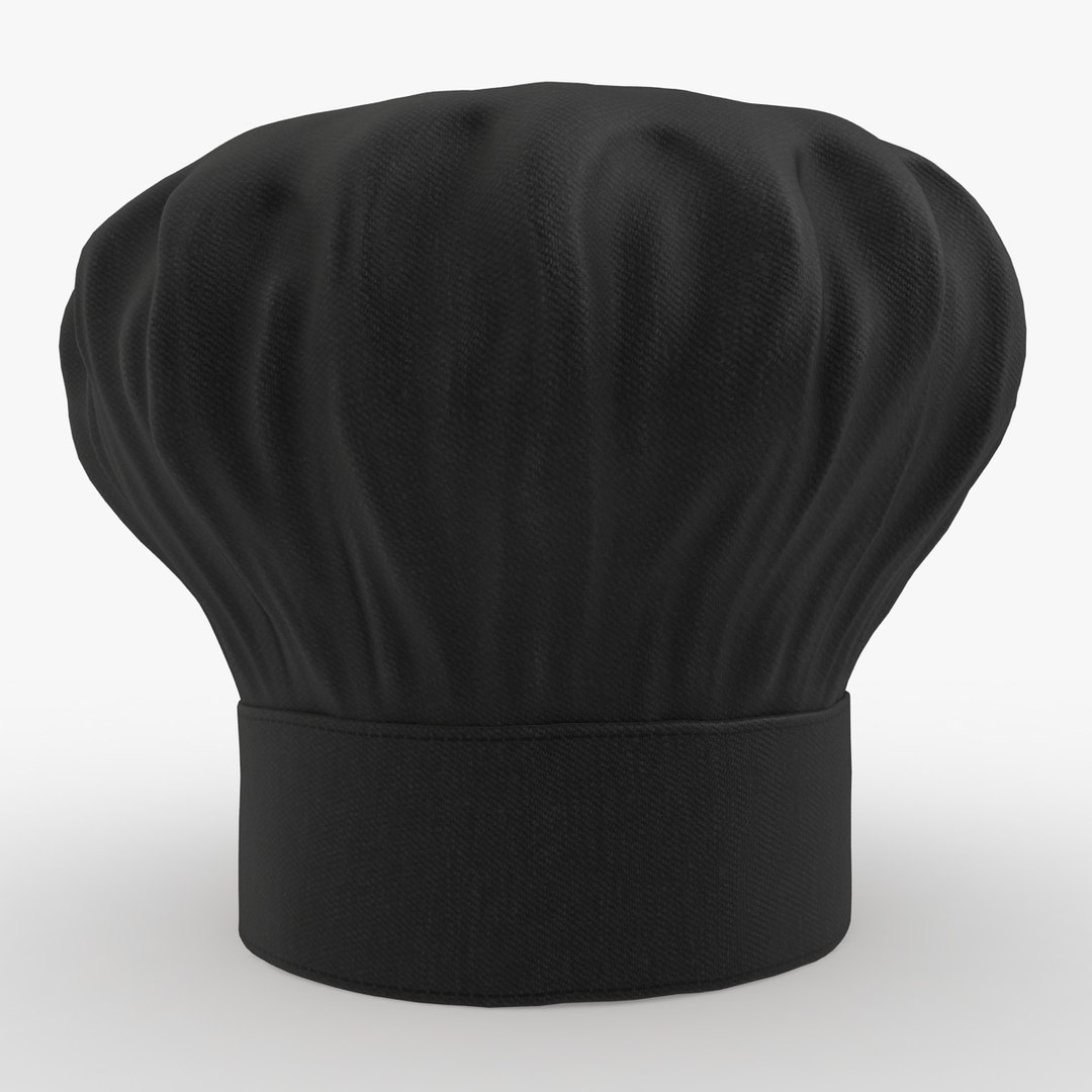 3d Realistic Chef Hat 04 Model