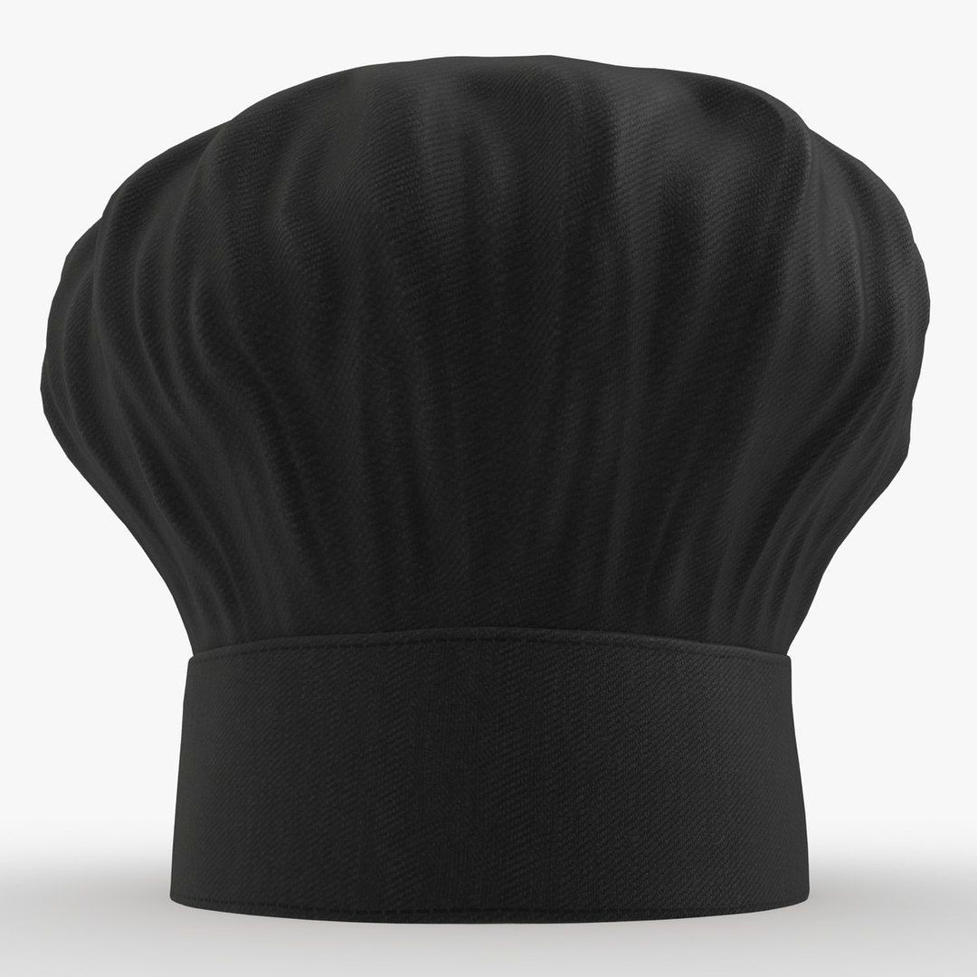 3d Realistic Chef Hat 04 Model