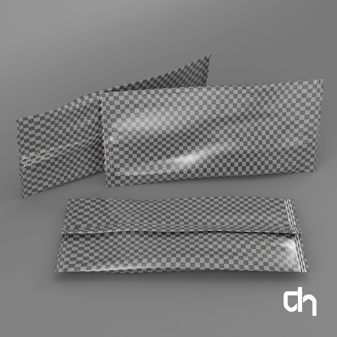 3d Sachet 15x7cm 30 Grams Model