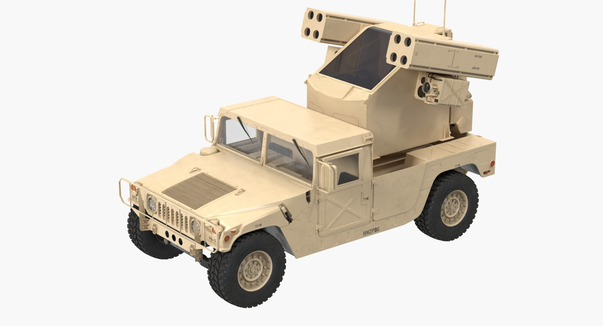 3d Hmmwv M998 Equipped Avenger
