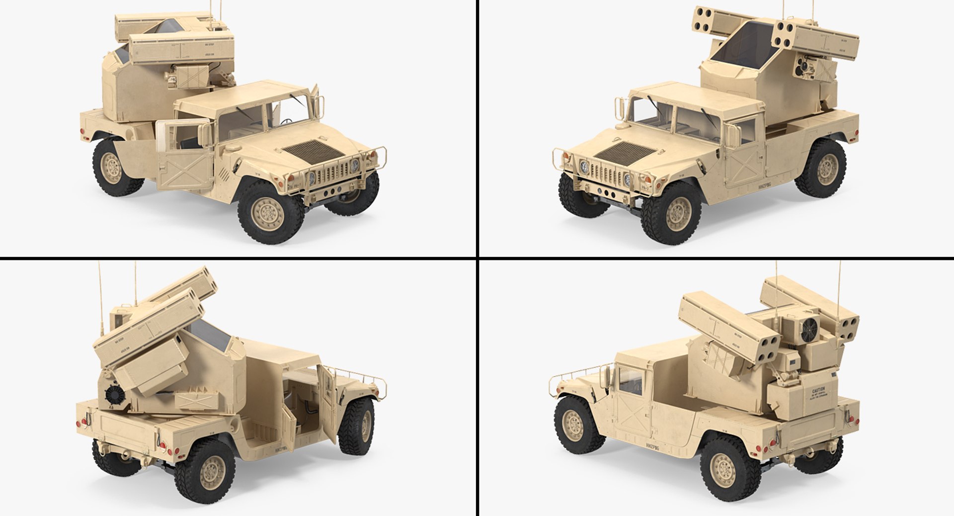 3d hmmwv m998 equipped avenger