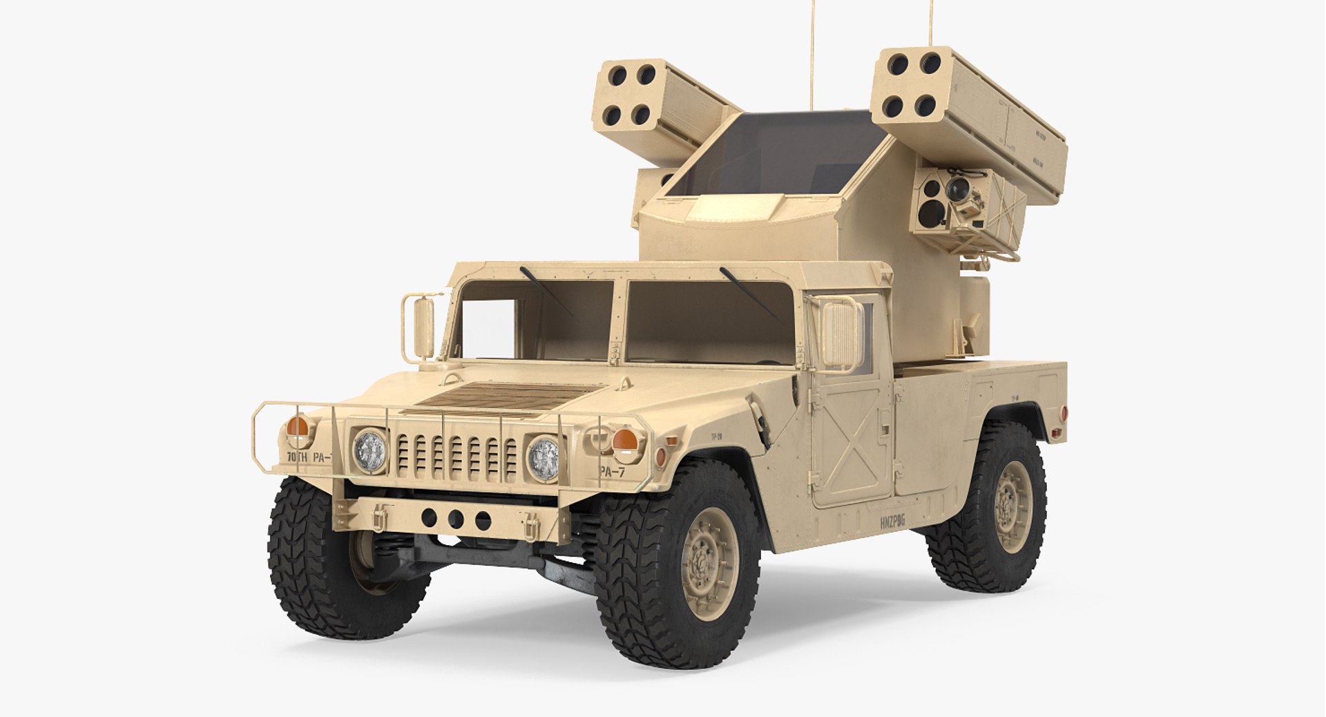 3d hmmwv m998 equipped avenger