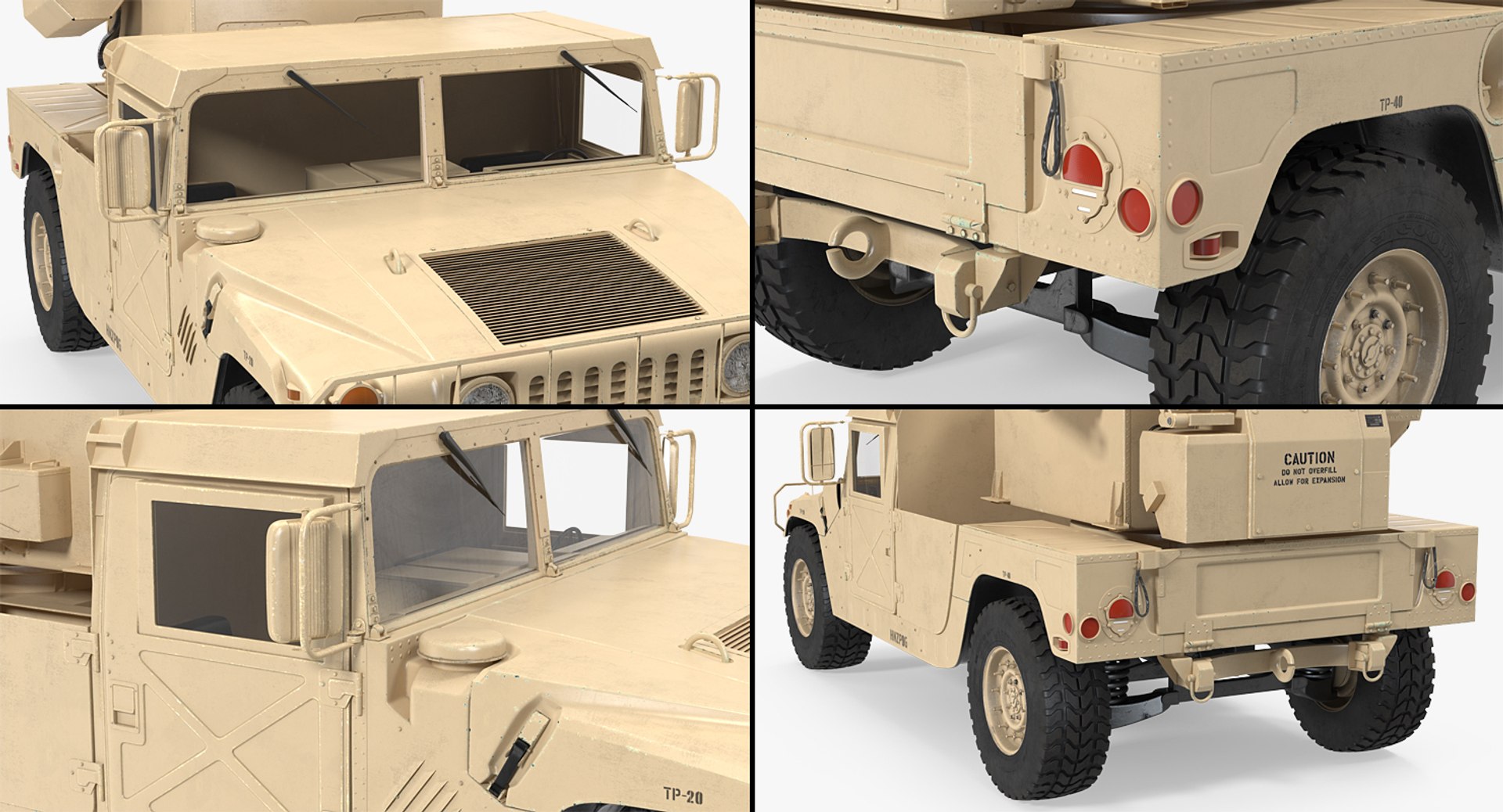 3d hmmwv m998 equipped avenger