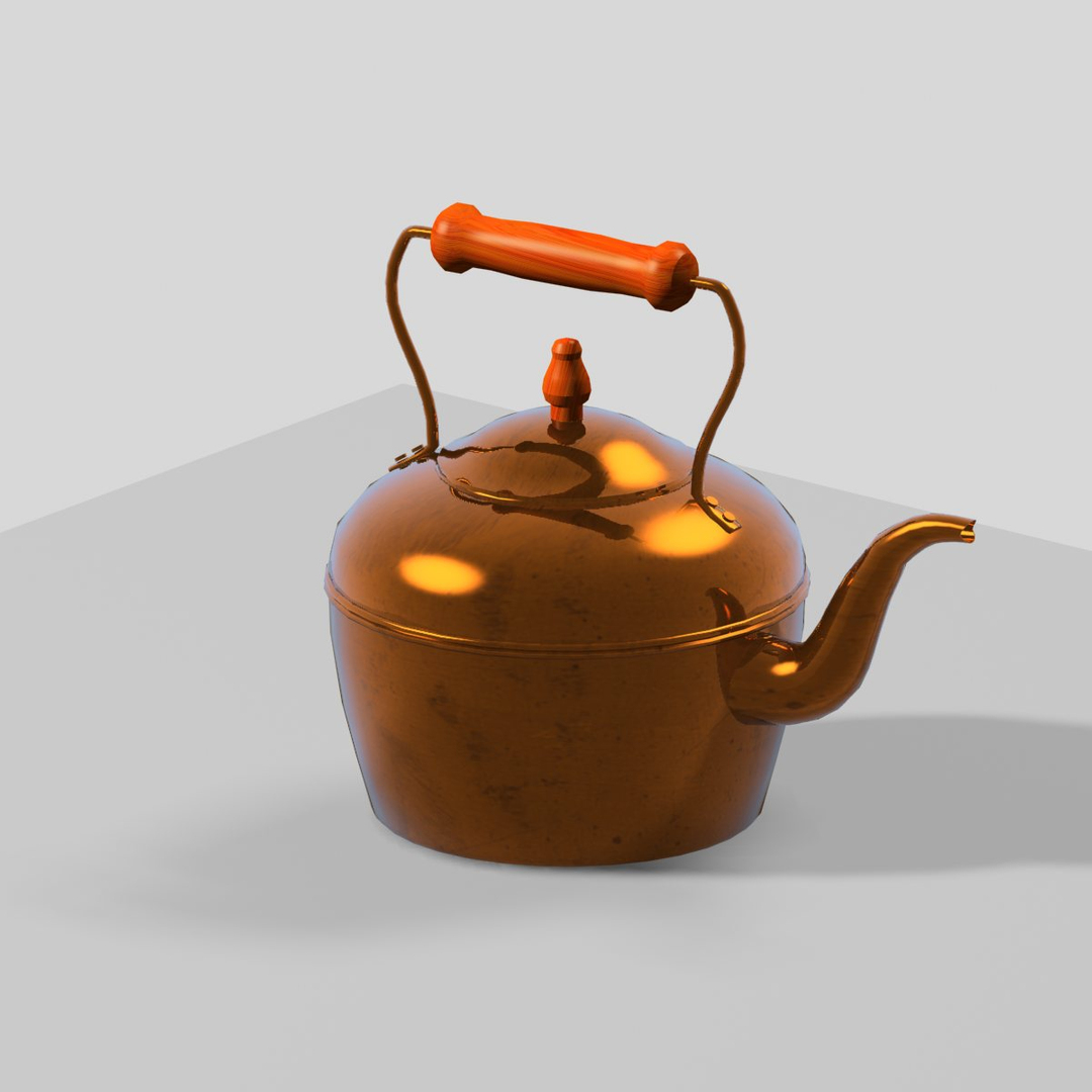 3d Model Copper Kettle