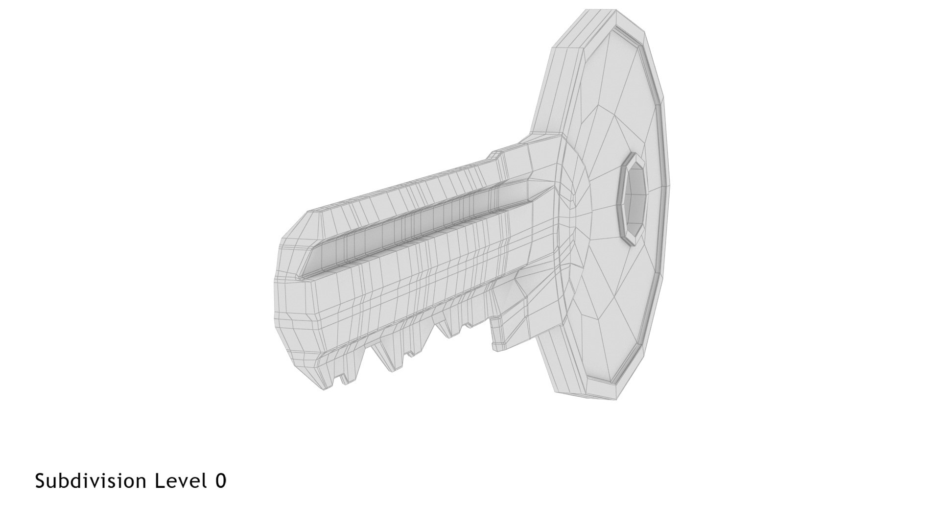 Door key 3D model - TurboSquid 1699842