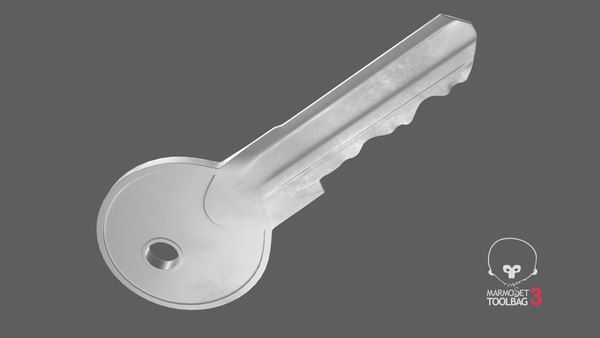 Door key 3D model - TurboSquid 1699842