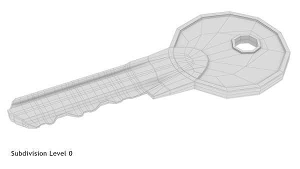 Door key 3D model - TurboSquid 1699842