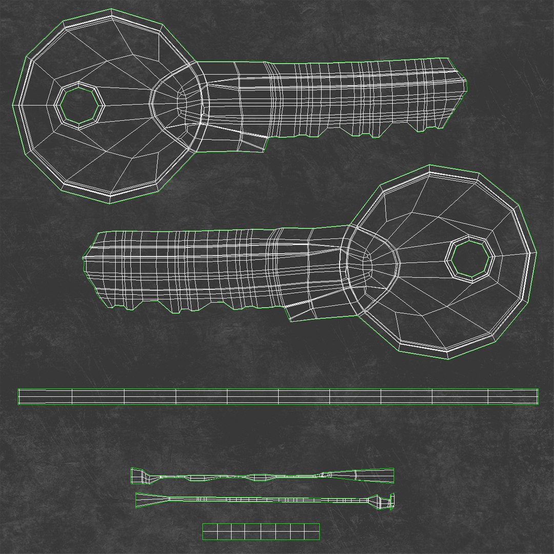 Door Key 3D Model - TurboSquid 1699842