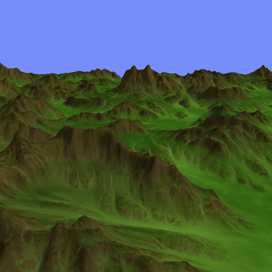 Heightmap 3d Model