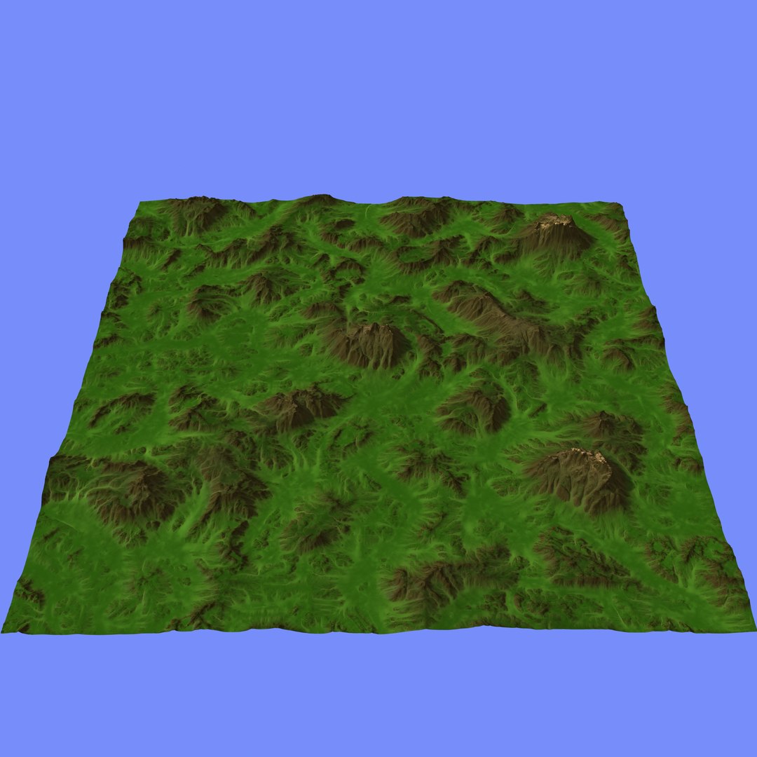 Heightmap 3d Model