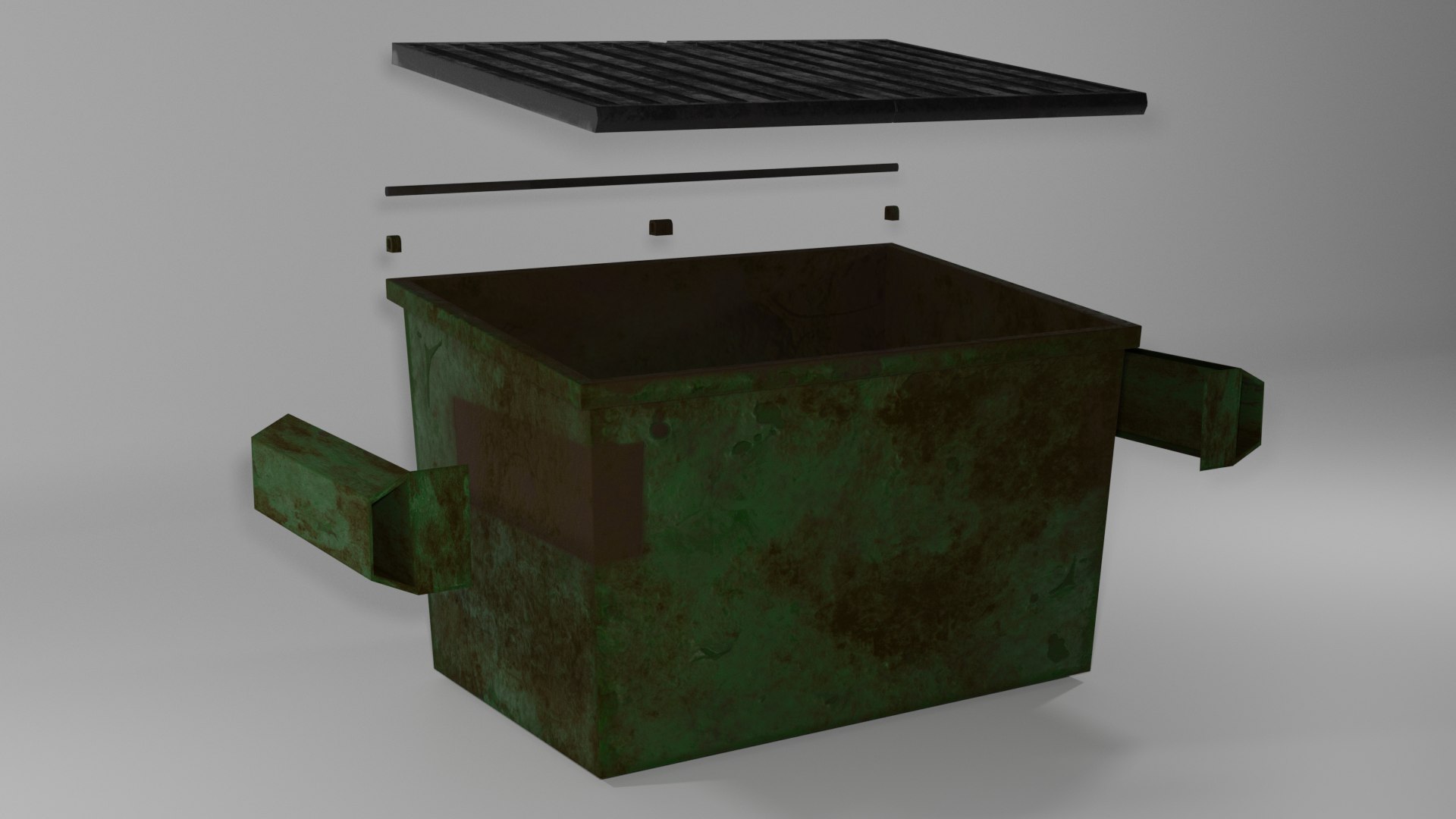 Free 3D trash container rust - TurboSquid 1627526