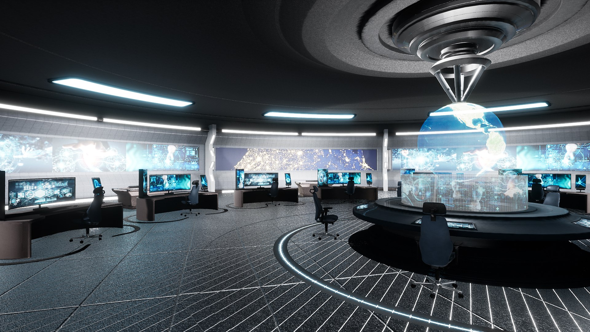 3D Modular command center environment package model - TurboSquid 2150164