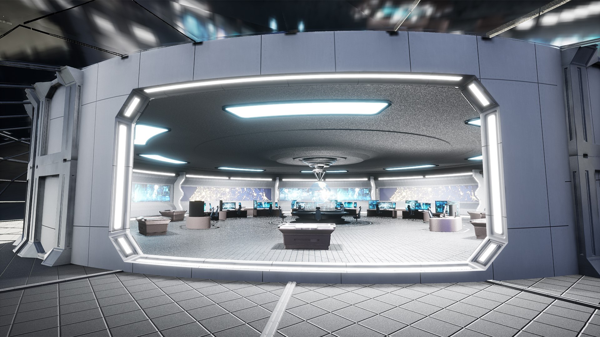 3D Modular command center environment package model - TurboSquid 2150164