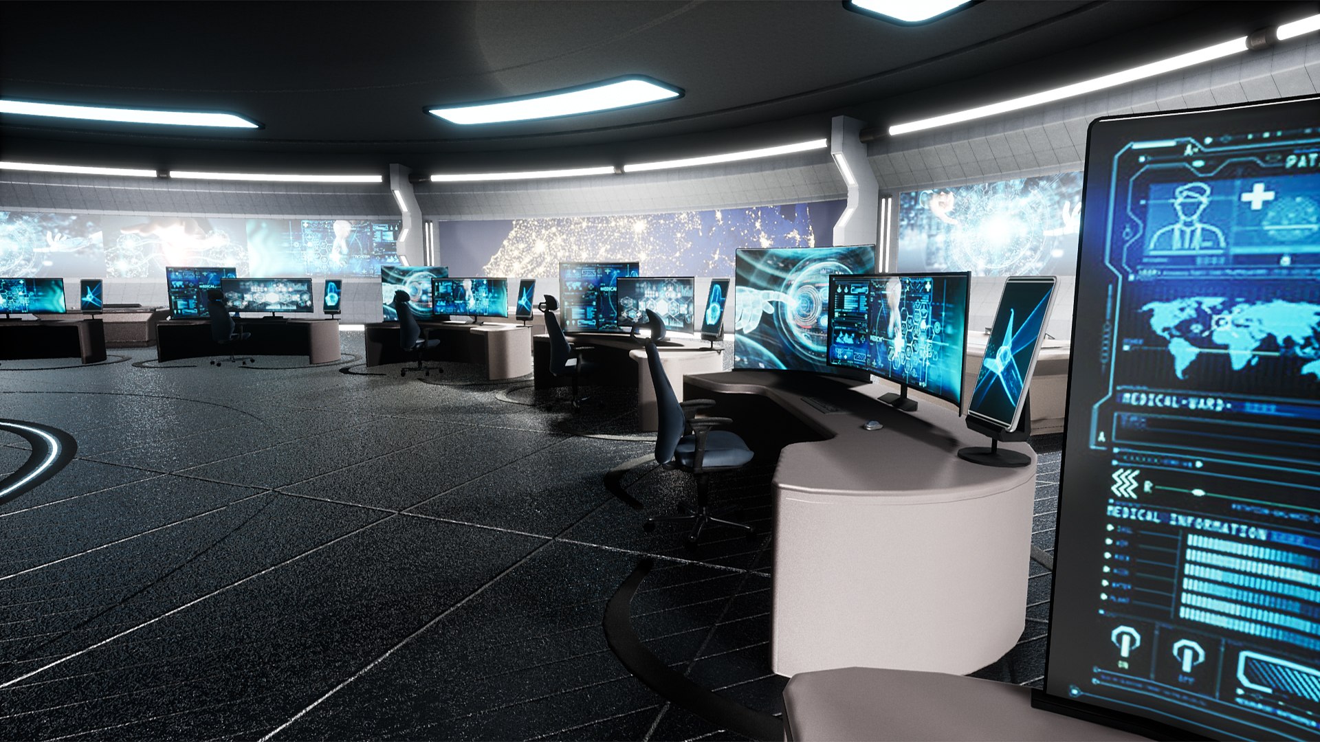 3D Modular command center environment package model - TurboSquid 2150164