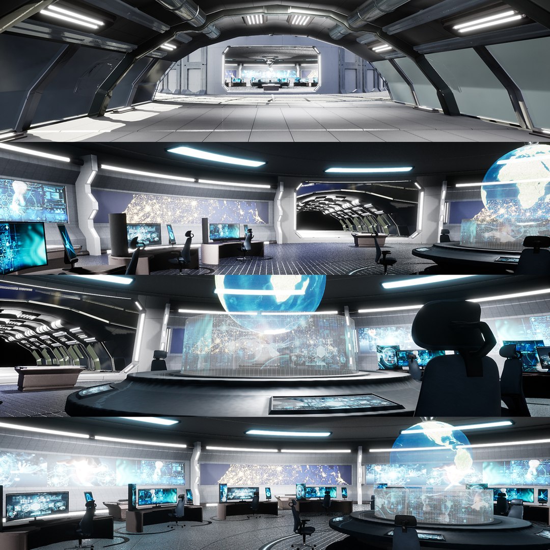 3D Modular command center environment package model - TurboSquid 2150164