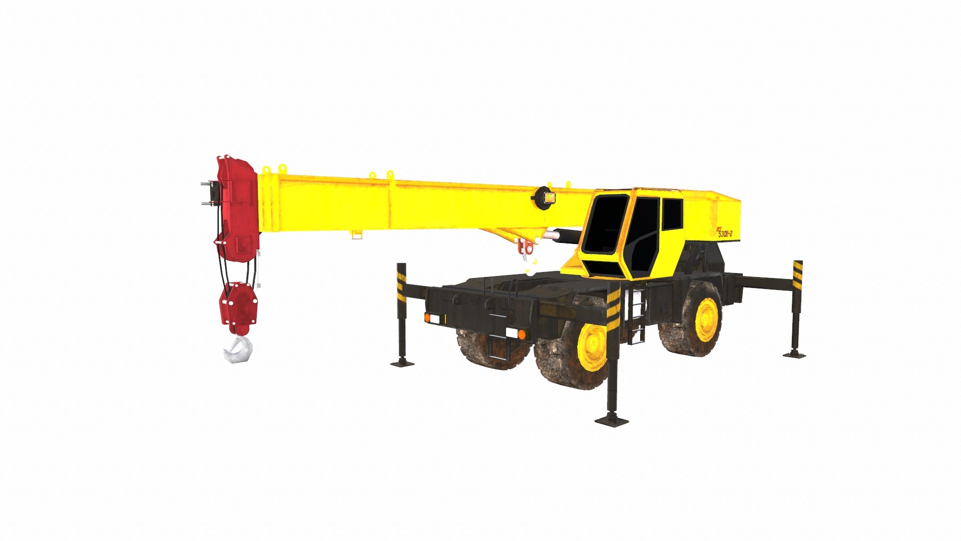 Rough Terrain Crane 3D Model - TurboSquid 2327398