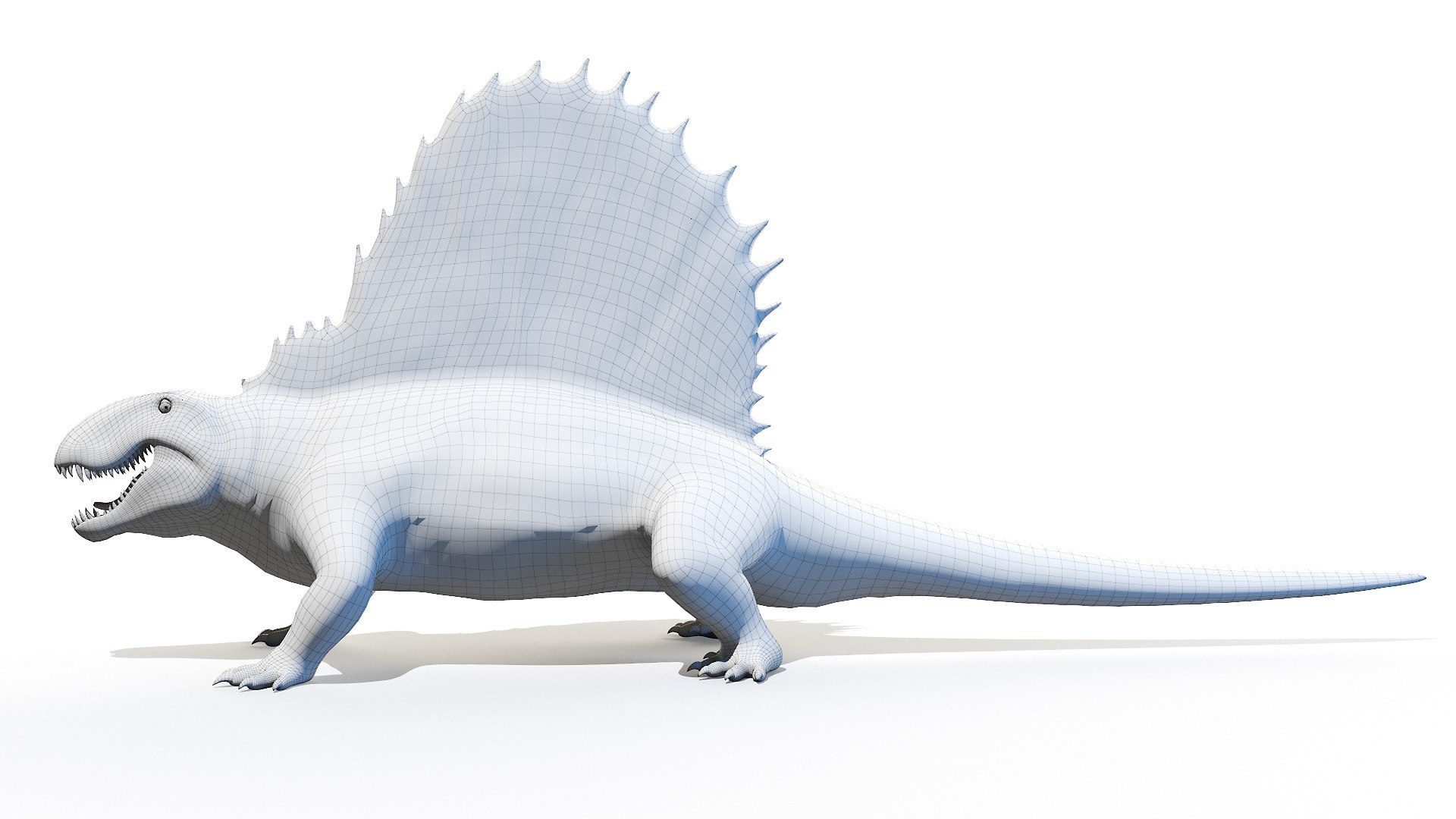 3D Dimetrodon - TurboSquid 1631531