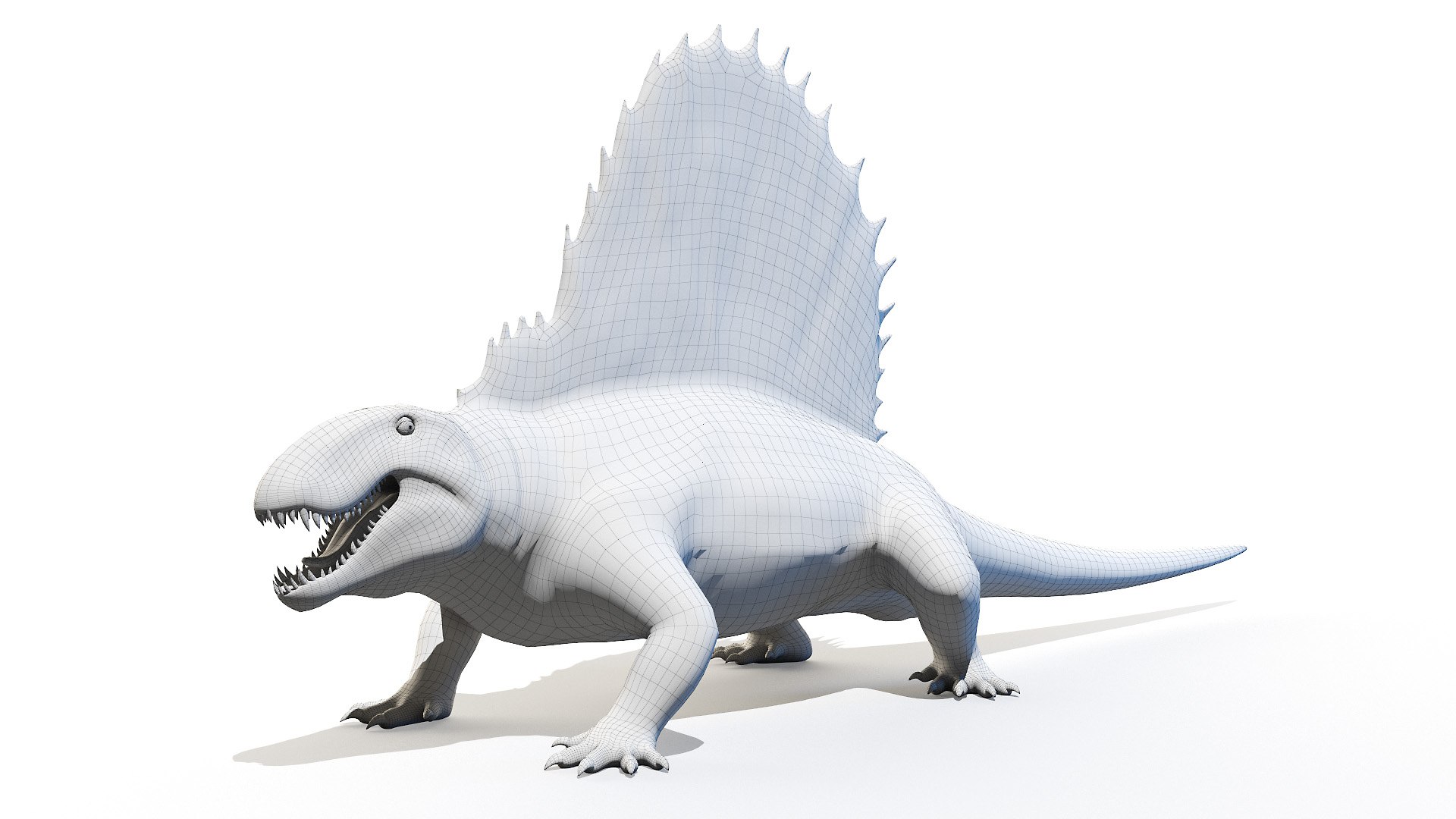 3D Dimetrodon - TurboSquid 1631531