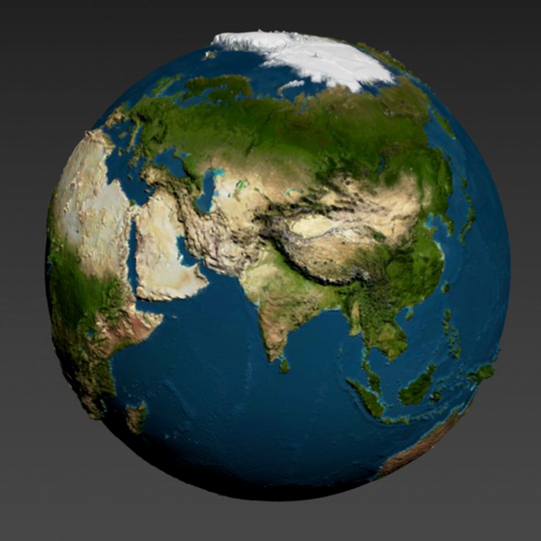 3D Earth Globe High Detail Model - TurboSquid 2218808
