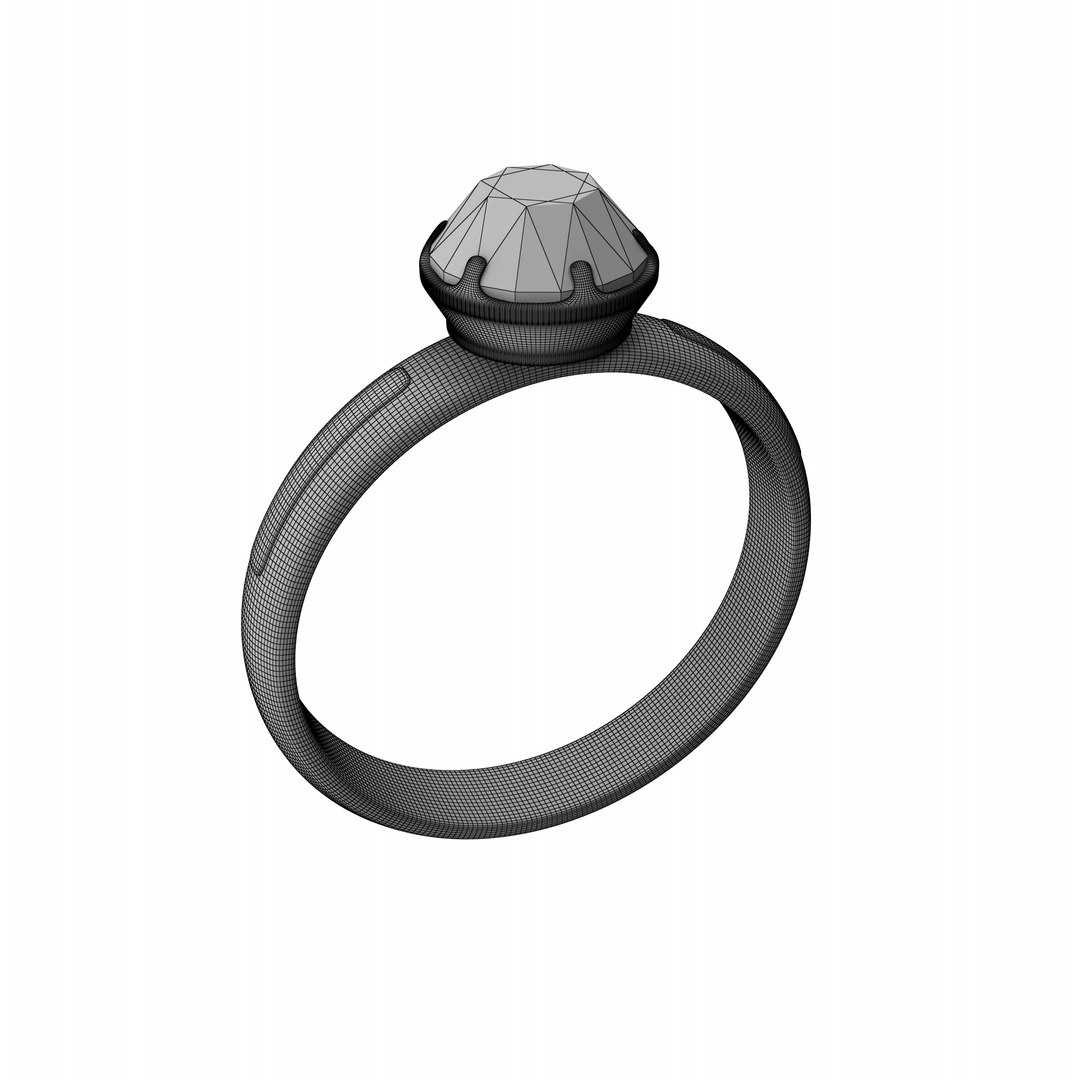 Silver Ring Cartoon 3D Model - TurboSquid 2331897