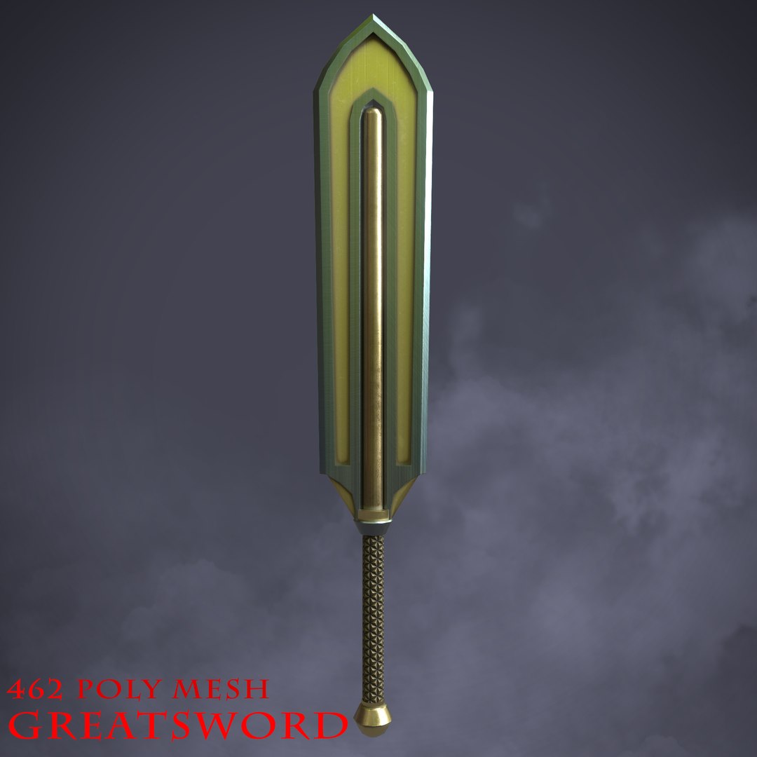 Game Ready Low Poly Fantasy Great Sword 3D - TurboSquid 1850807