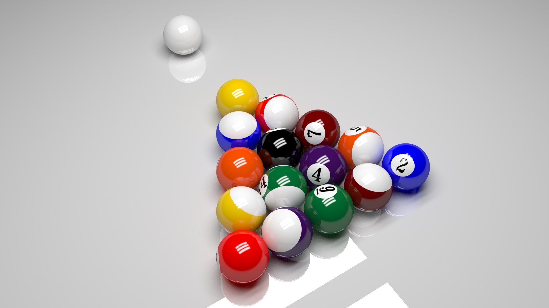 Billiard Balls 3d Model