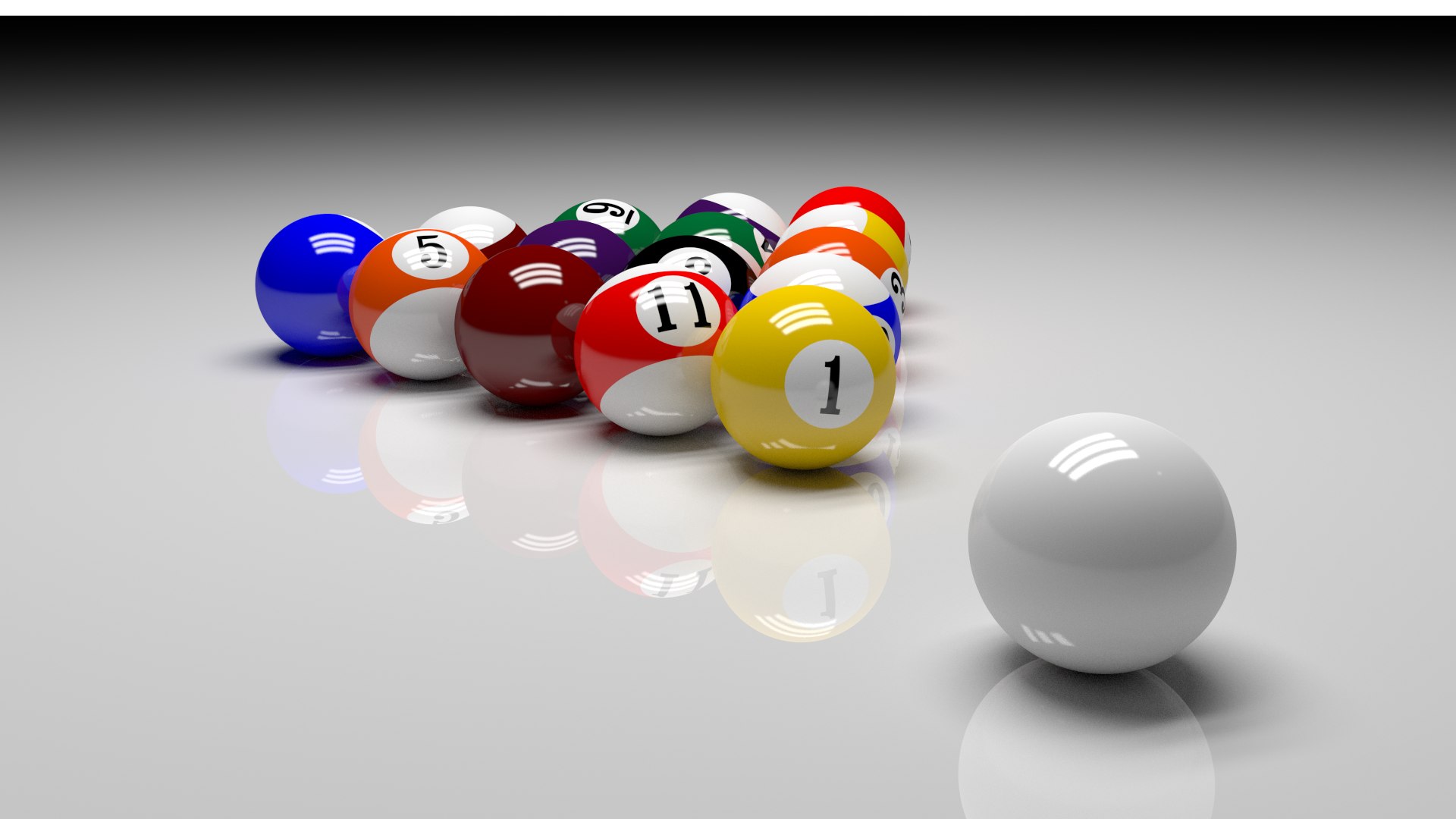 Billiard Balls 3d Model