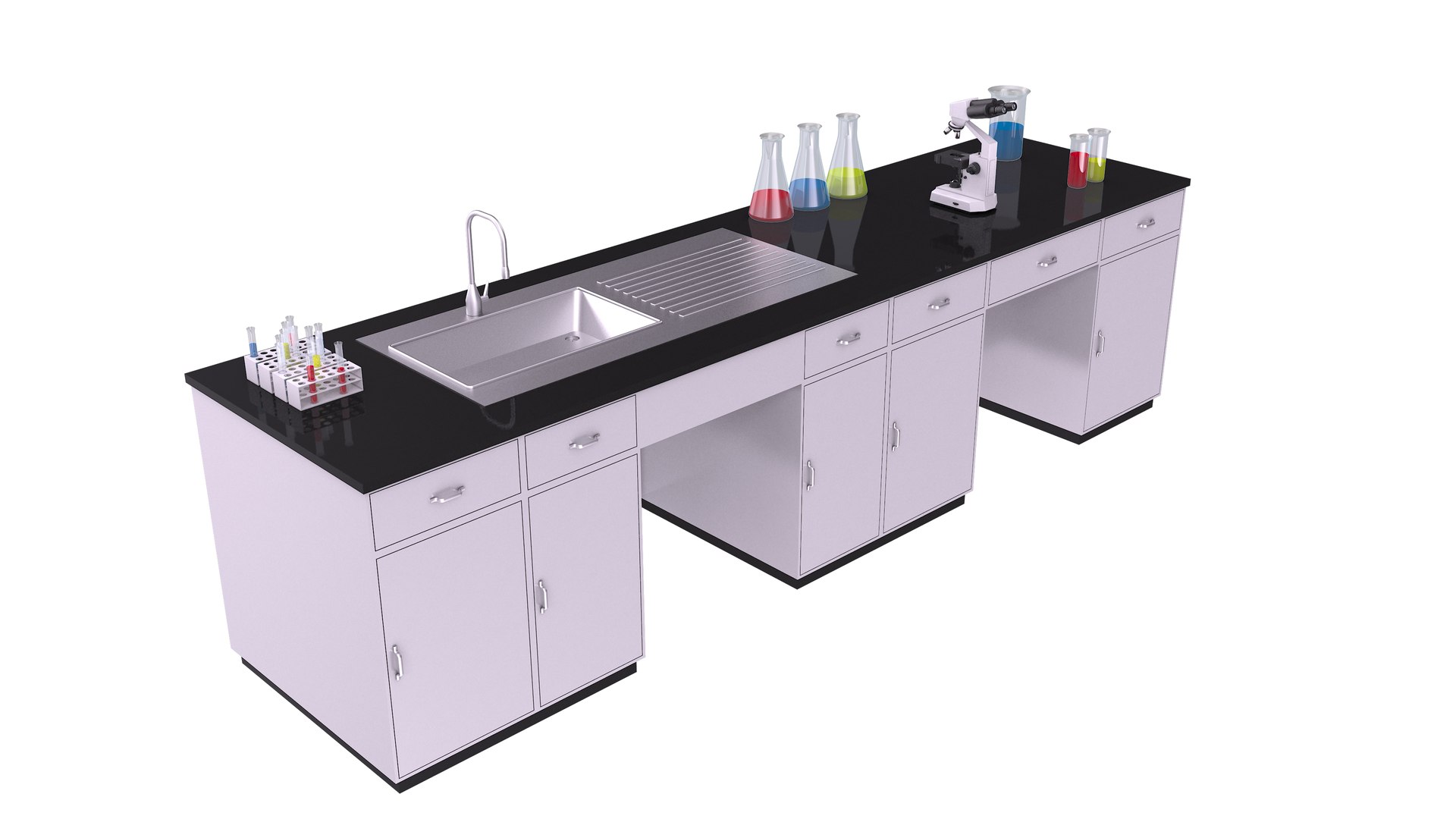 Laboratary Table 1 3D Model - TurboSquid 1913495