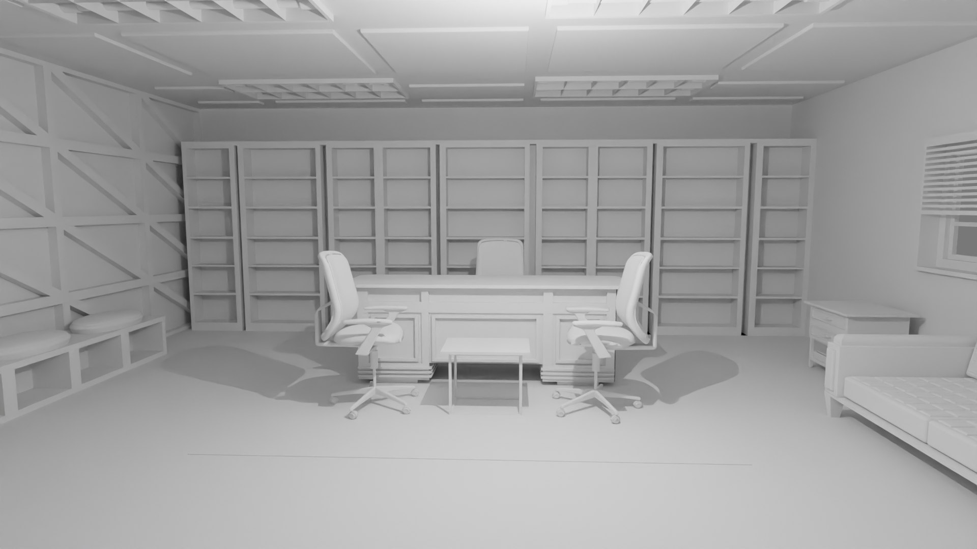 3D Boss Office - No Material - TurboSquid 2164796