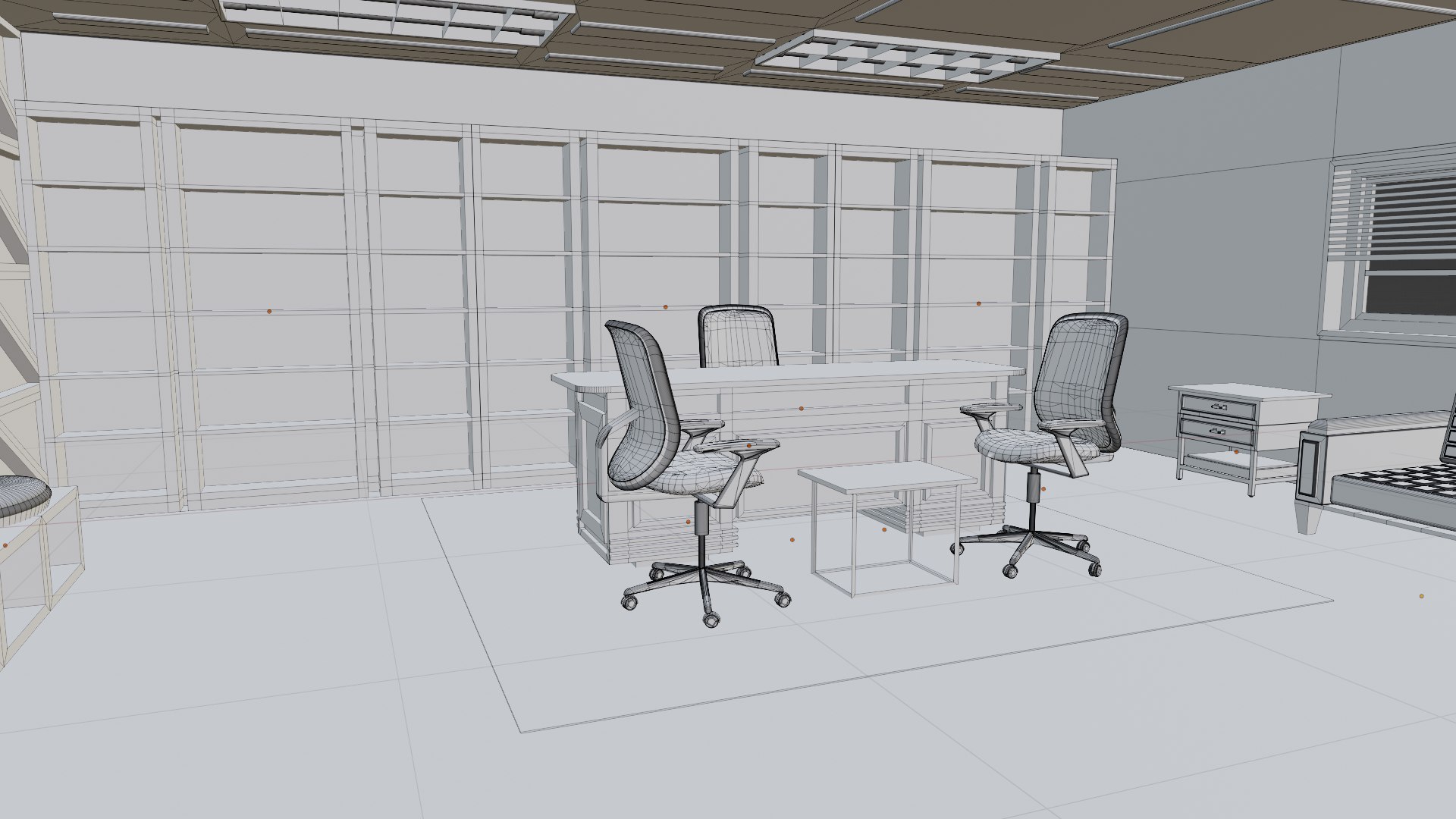 3D Boss Office - No Material - TurboSquid 2164796