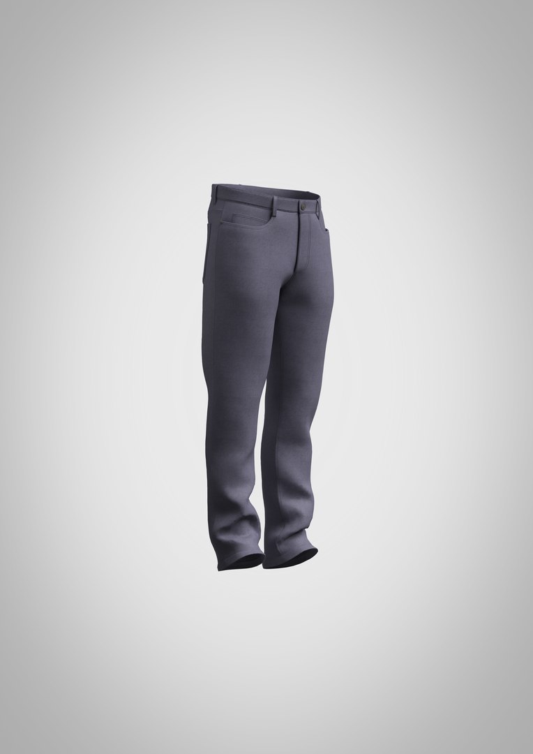 3D Five Pocket Pant Model - TurboSquid 2091863
