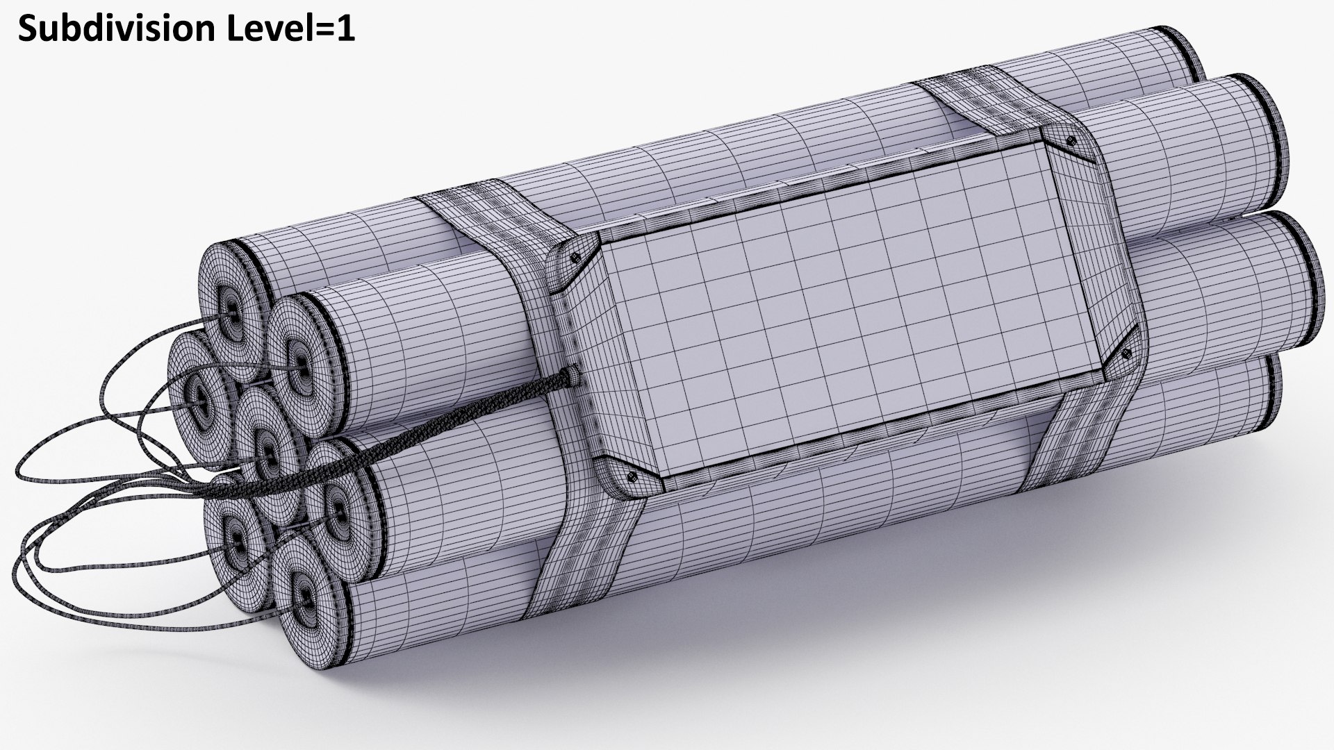 Timer Dynamite Bomb Model - TurboSquid 2102081
