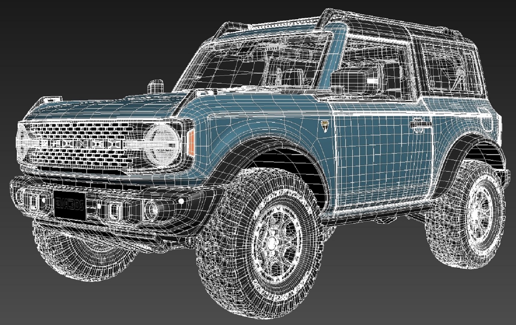 3D Ford Bronco Badlands 2door 2021 - TurboSquid 1836477