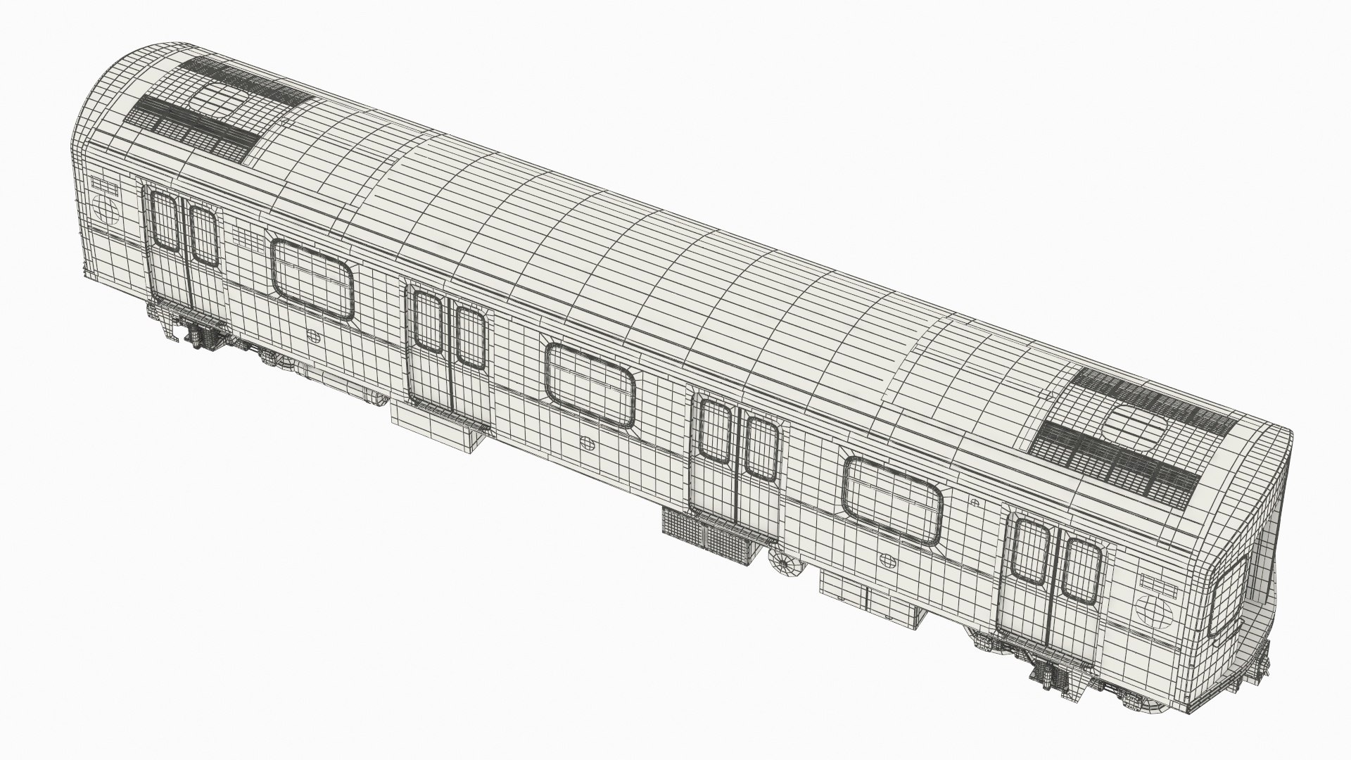 R160 Middle Subway Car With Sliding Side Doors Silver Rigged Model ...