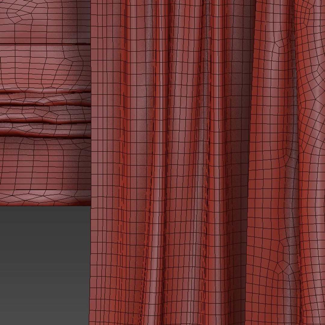 Blind Brown Tulle 3D Model - TurboSquid 1377249