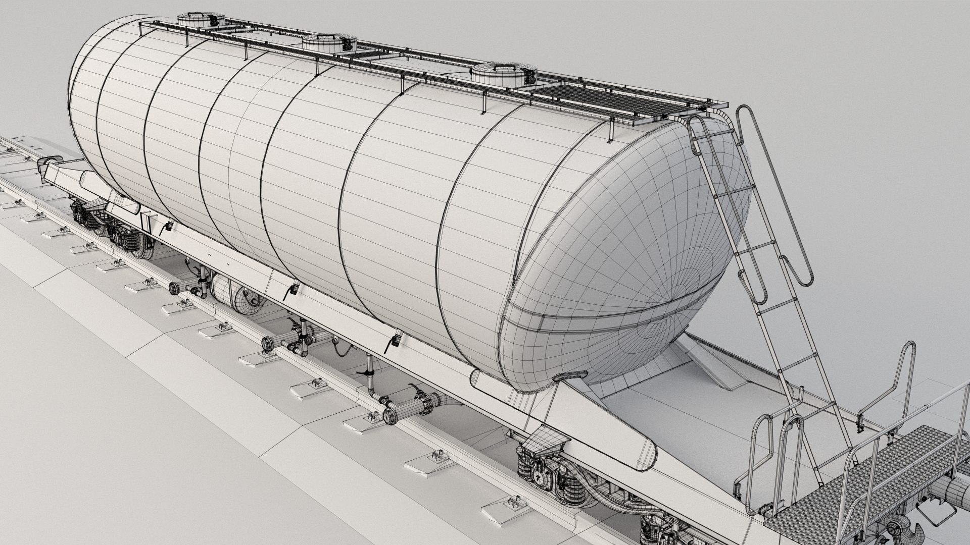 Train Tank Tanker Model - TurboSquid 1524209