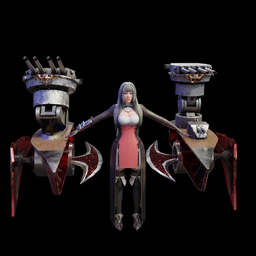 Azur Lane Dunkerque 3D Model - TurboSquid 2246226