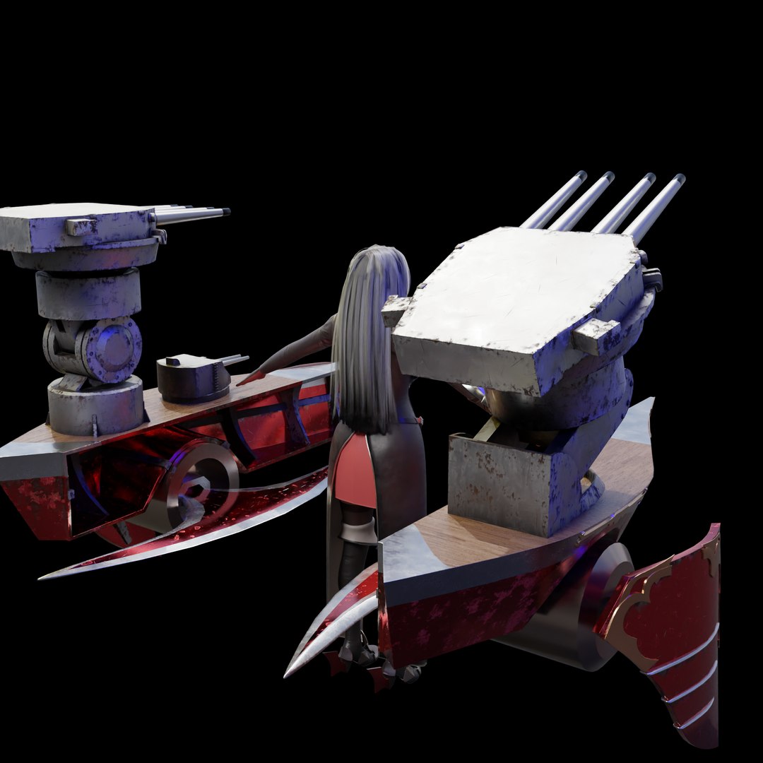 Azur Lane Dunkerque 3D Model - TurboSquid 2246226