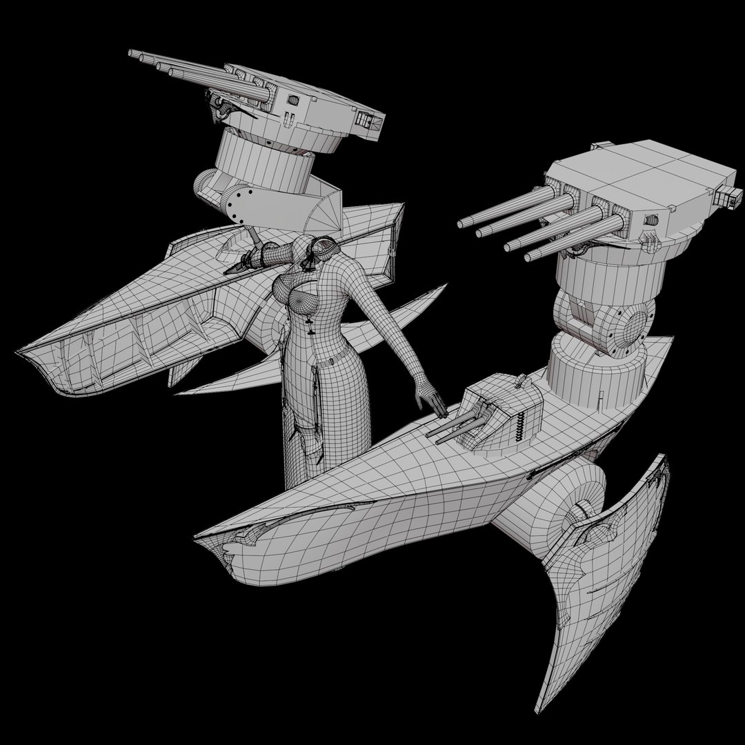 Azur Lane Dunkerque 3D Model - TurboSquid 2246226