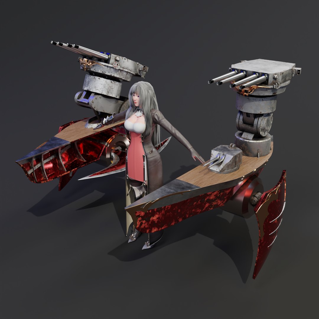 Azur Lane Dunkerque 3D Model - TurboSquid 2246226
