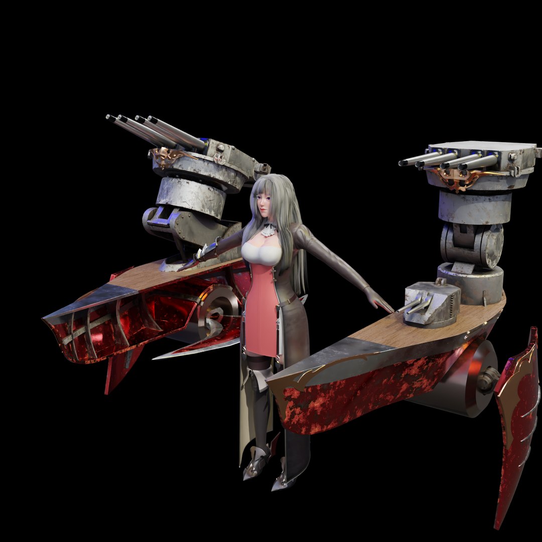 Azur Lane Dunkerque 3D Model - TurboSquid 2246226