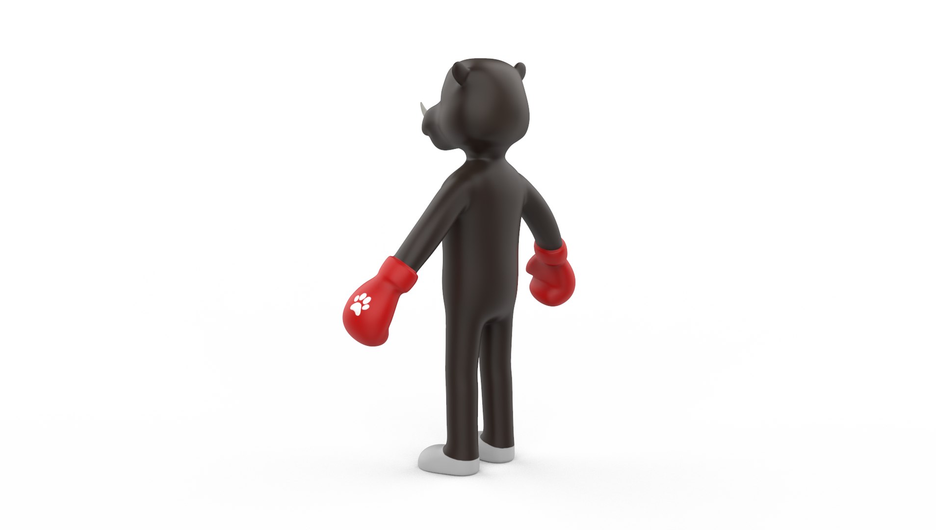 3D Boxing Rhino Animal Animated model - TurboSquid 2163175