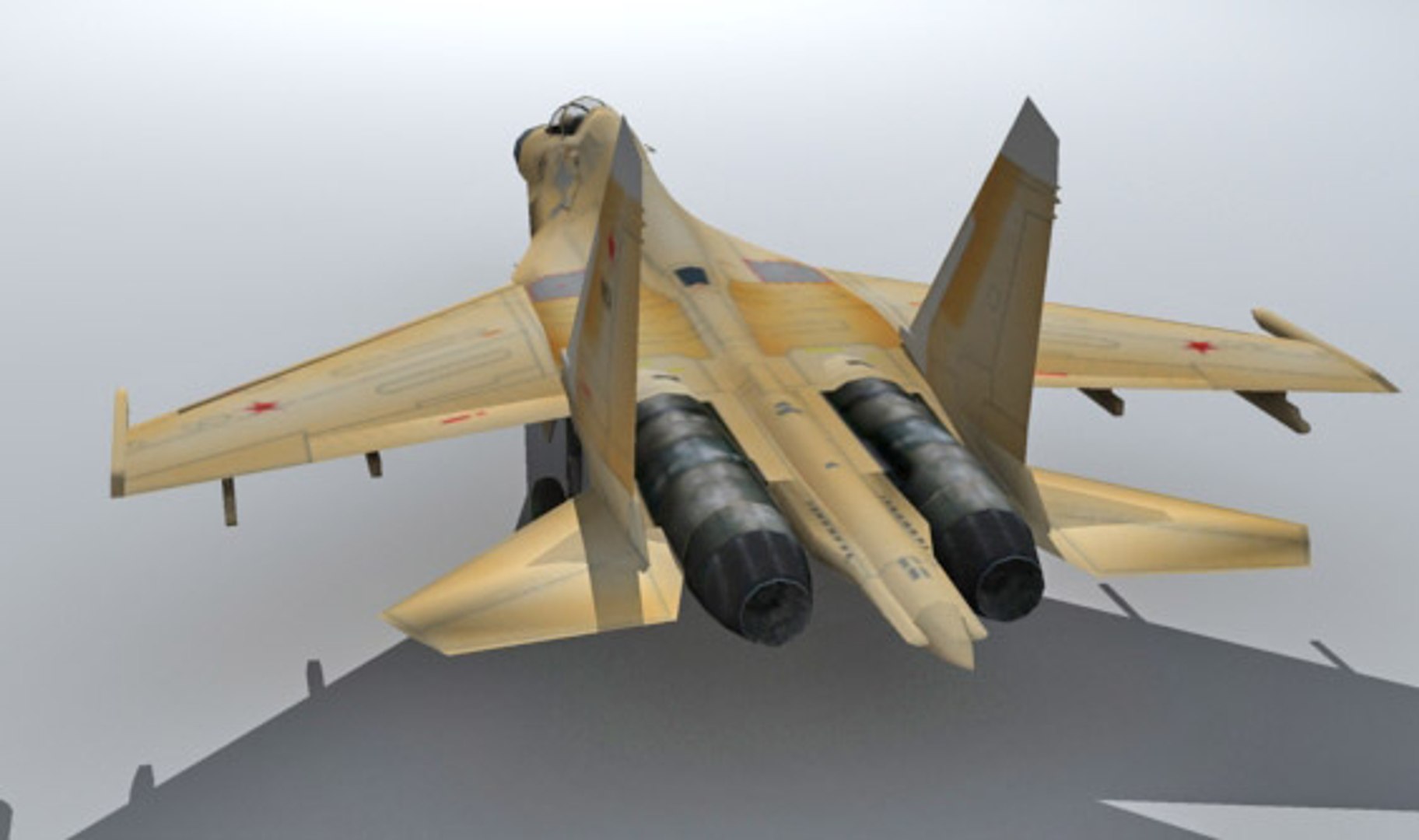 3d Sukhoi Military Aircraft Fighter