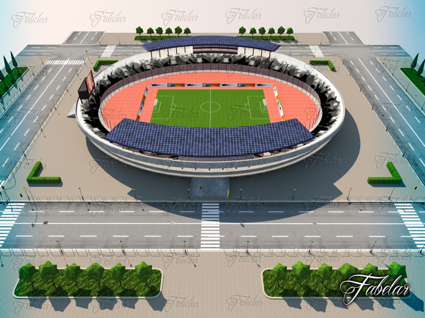 Stadium Environment 3d Max