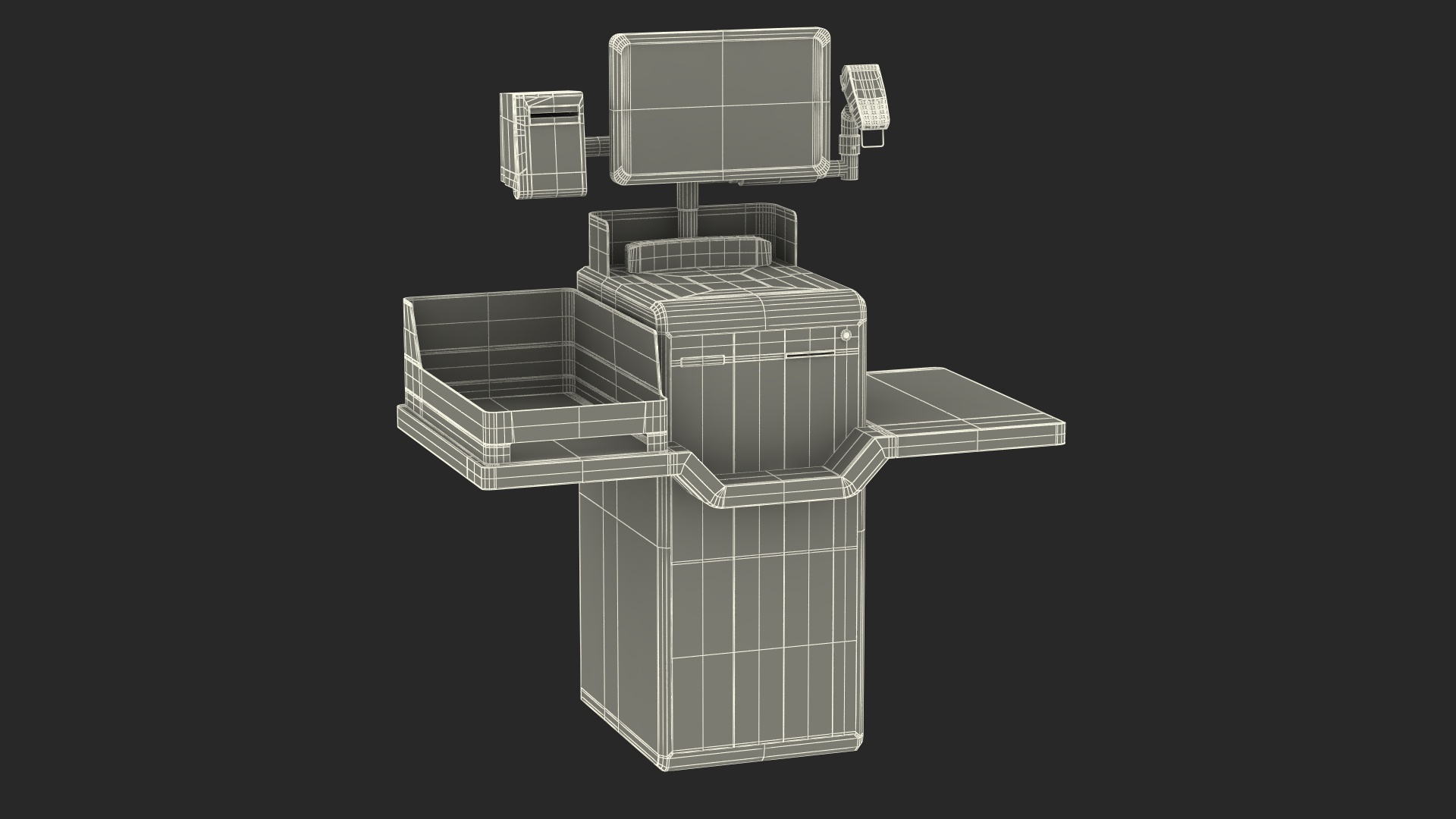 3D Retail Self Checkout System Grey - TurboSquid 2015782