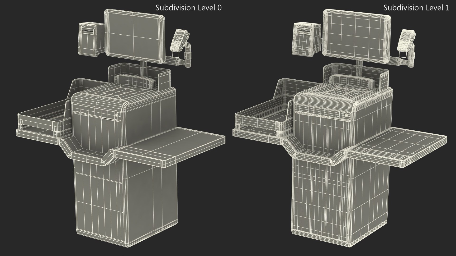 3D Retail Self Checkout System Grey - TurboSquid 2015782
